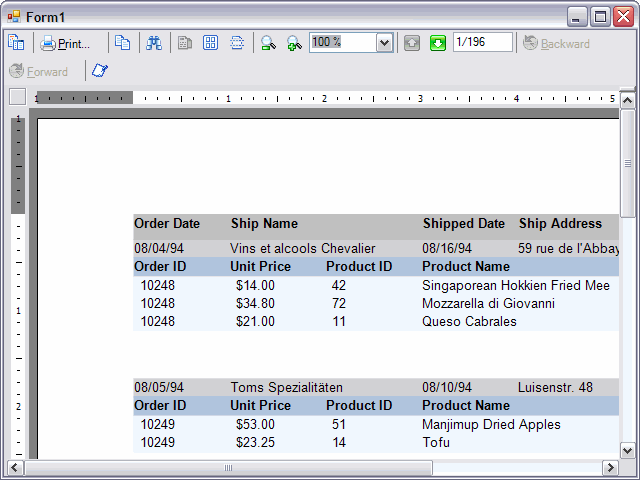 Walkthrough: Master Detail Reports with Grouping