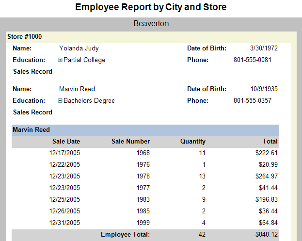 Subreport in a RDL Report