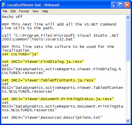 Localizing the ActiveReports Viewer Control