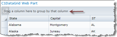 Sorting, Filtering, Grouping, and Resizing a C1DataGrid